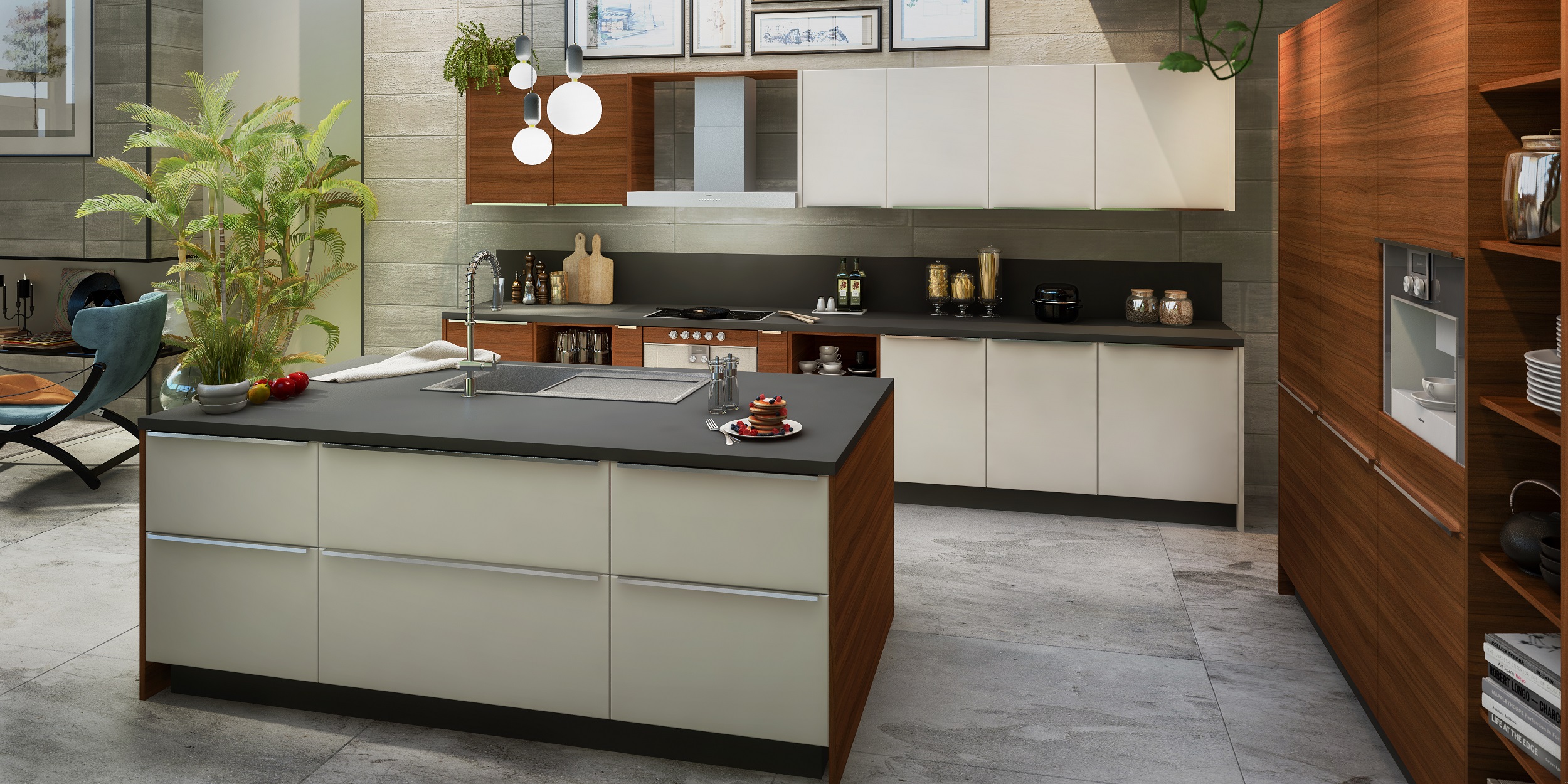 İntema’nın klasik ve modern çizgileri tek bir mutfakta Ahşap doku ve ...